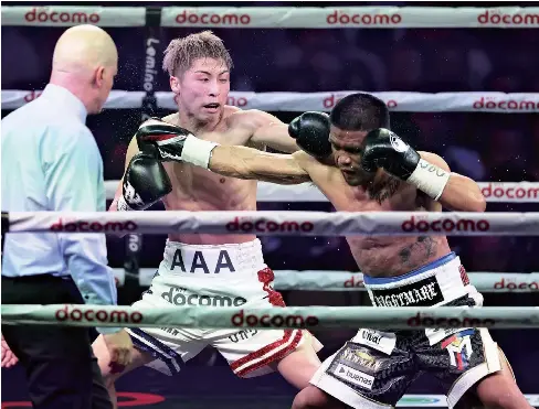 KO gives Naoya Inoue all 4 belts in 2nd weight class - PressReader