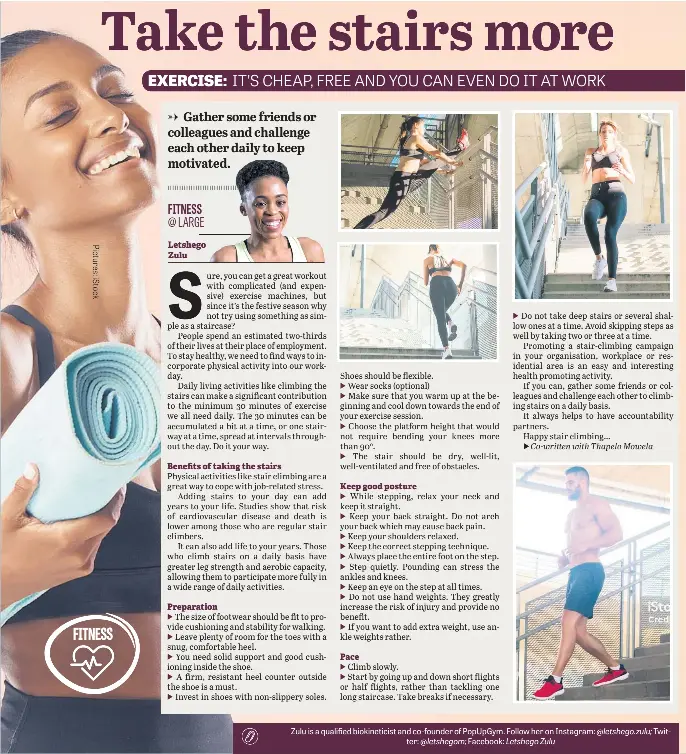 Take the stairs more - PressReader