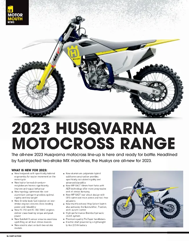 2023 HUSQVARNA MOTOCROSS RANGE - PressReader