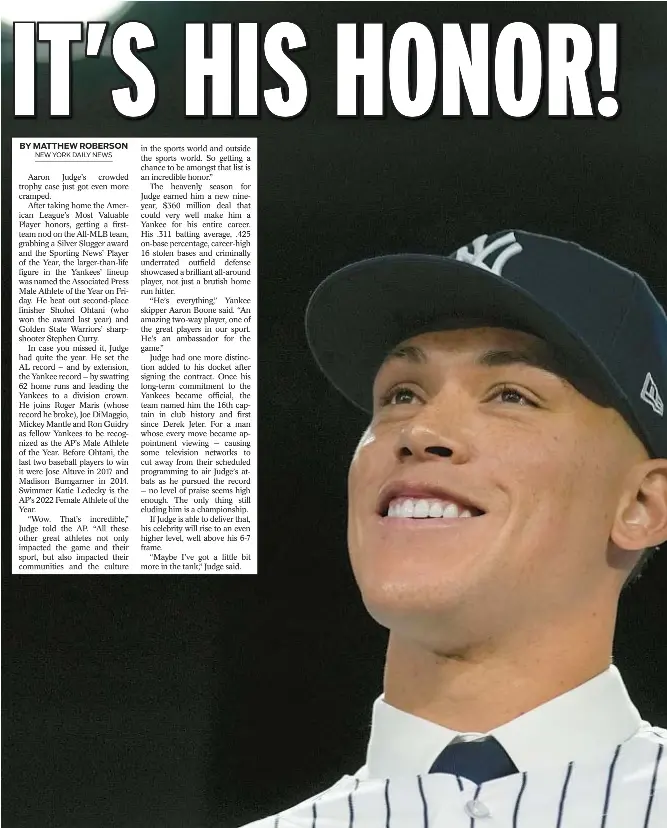 IT’S HIS HONOR! - PressReader
