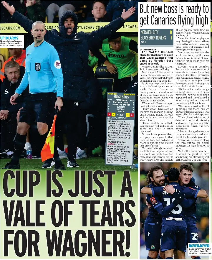 CUP IS JUST A VALE OF TEARS FOR WAGNER! - PressReader