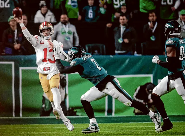 Eagles’ Phillips helped launch Purdy’s career - PressReader