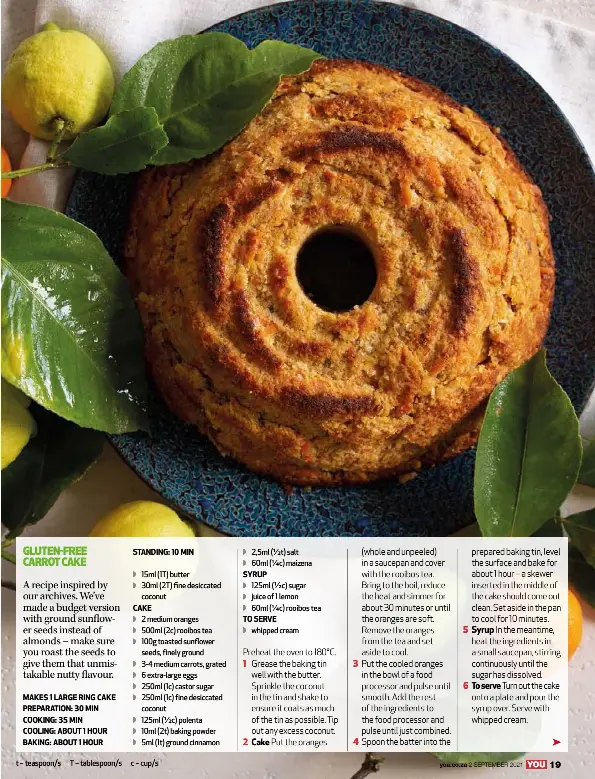 GLUTEN-FREE CARROT CAKE - PressReader