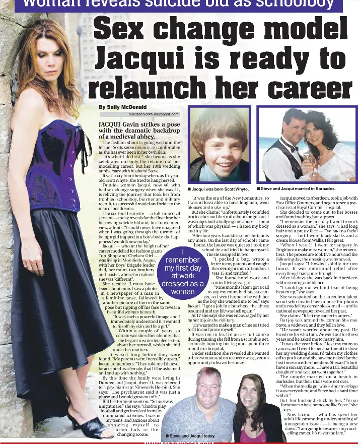 Sex-change Jacqui back in modelling - PressReader