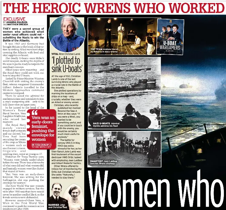 THE HEROIC WRENS WHO WORKED Women who OUT HOW TO DEFEAT U-BOATS outwitted Hitler - PressReader