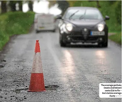 FOCUS Payouts for potholes hit £25.6m - PressReader