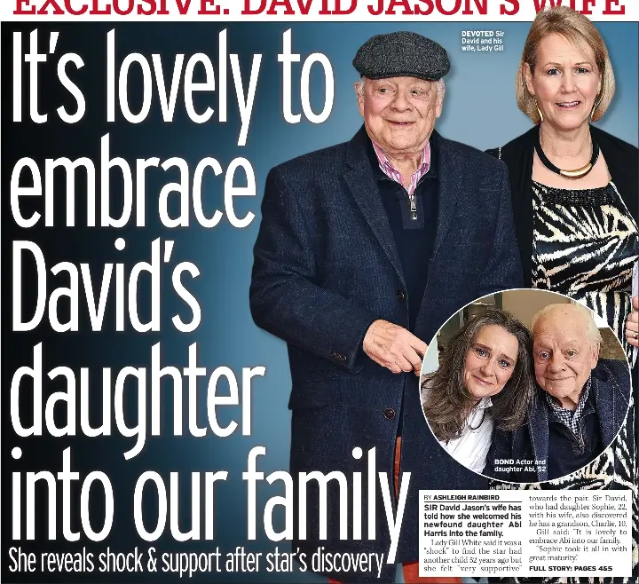 It’s lovely to embrace David’s daughter into our family - PressReader