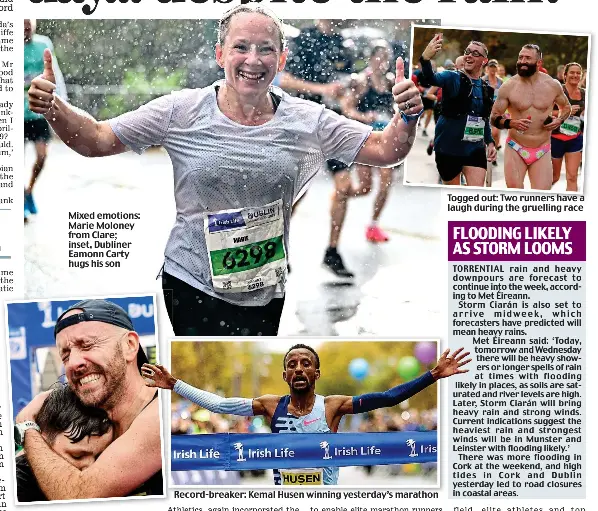 Thousands sweat it out in record-breaker of a day... despite the rain ...