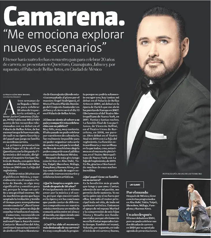 Camarena. “Me emociona explorar nuevos escenarios” - PressReader