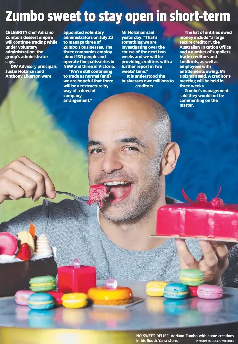 Zumbo sweet to stay open in short-term - PressReader