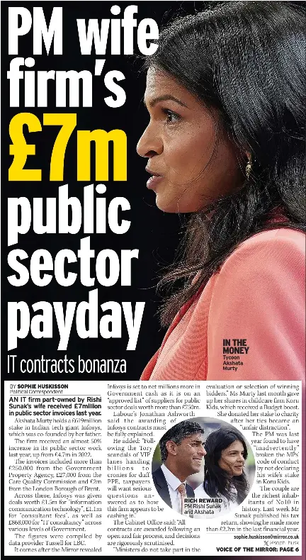 PM wife firm’s £7m public sector payday - PressReader