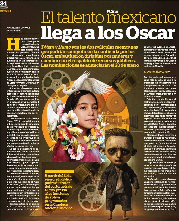 El talento mexicano llega a los Oscar - PressReader