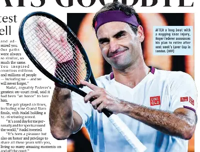 ROGER SAYS GOODBYE - PressReader