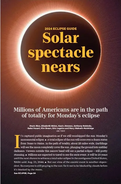 Solar spectacle nears - PressReader