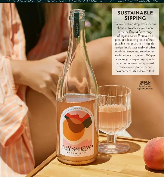 SUSTAINABL­E SIPPING - PressReader