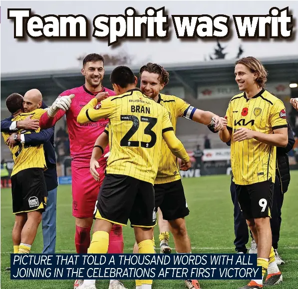 Team spirit was writ Large after Albion win - PressReader