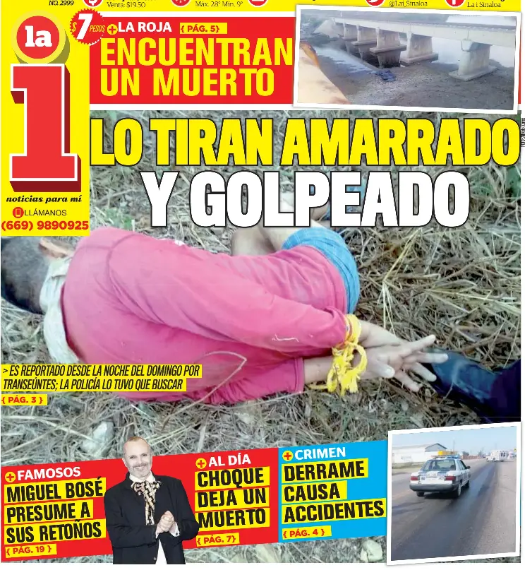 LO TIRAN AMARRADO Y GOLPEADO - PressReader