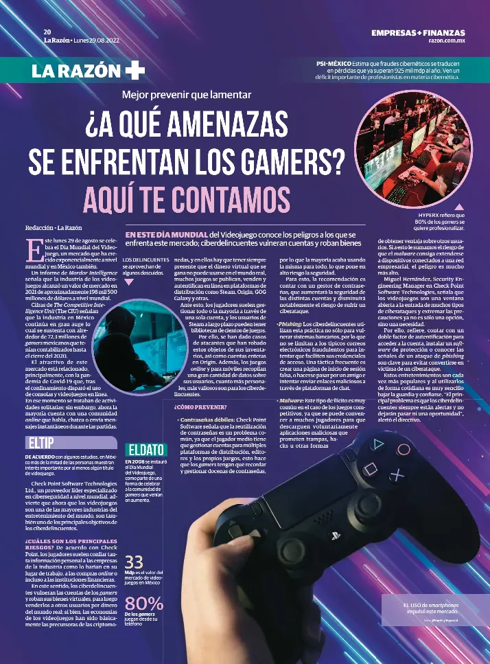 ¿A QUÉ AMENAZAS SE ENFRENTAN LOS GAMERS? AQUÍ TE CONTAMOS - PressReader