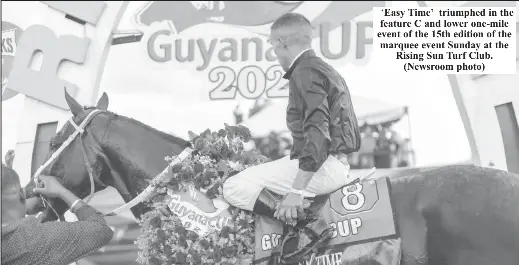 Easy Time shocks Alado at Rising Sun Turf Club meet - PressReader