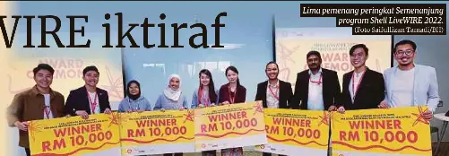 Shell LIVEWIRE iktiraf usahawan baharu - PressReader