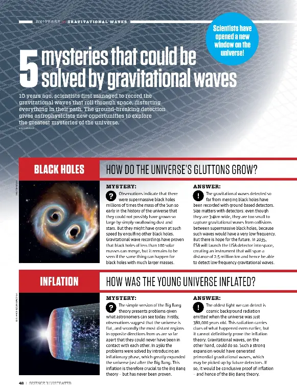 5 mysteries that could be solved by gravitatio­nal waves - PressReader