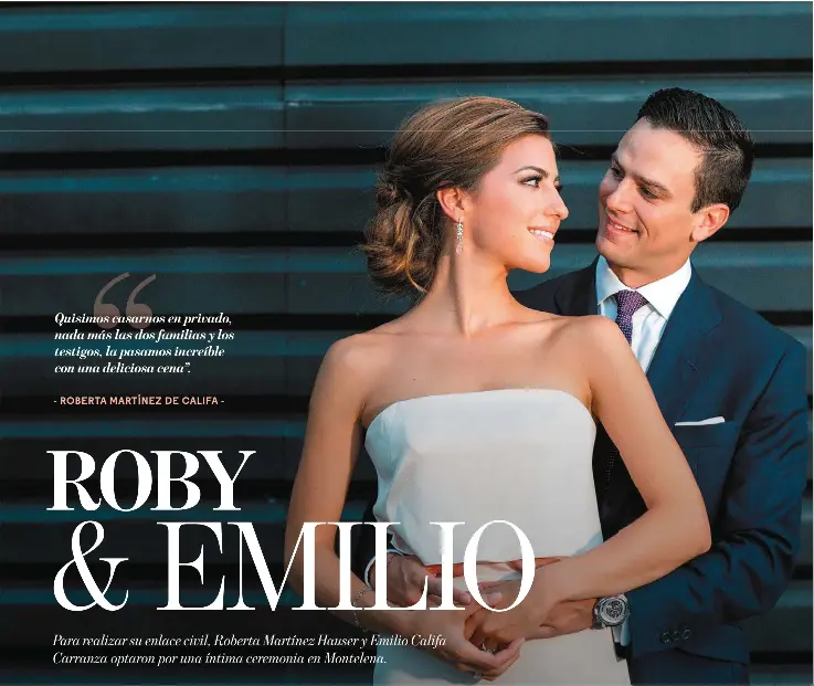 LA FAMILIA CALIFA CELEBRÓ EL ENLACE CIVIL DE SU HIJO EMILIO Y ROBY ...