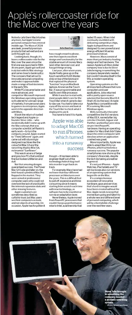 Apple’s rollercoas­ter ride for the Mac over the years - PressReader