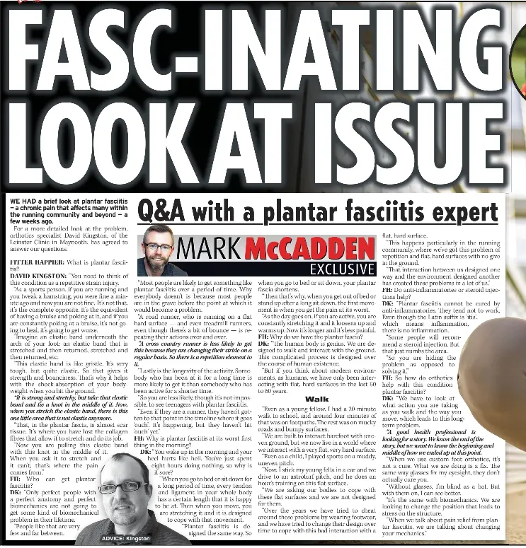 FASC-INATING LOOK AT ISSUE Q&A with a plantar fasciitis expert - PressReader