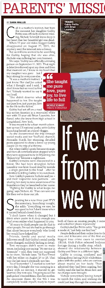 If we can save one person from dying like our Gabby we will have done our job - PressReader