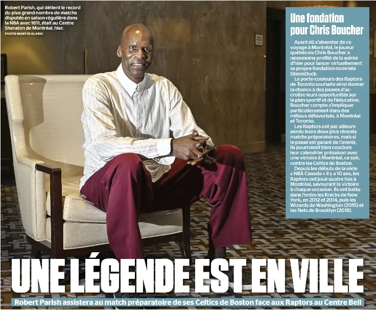 UNE LÉGENDE EST EN VILLE - PressReader