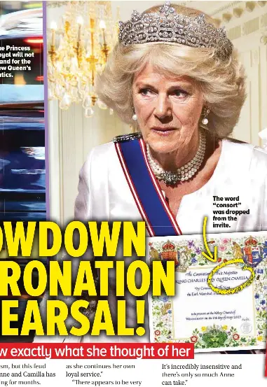 SHOWDOWN AT CORONATION REHEARSAL! - PressReader