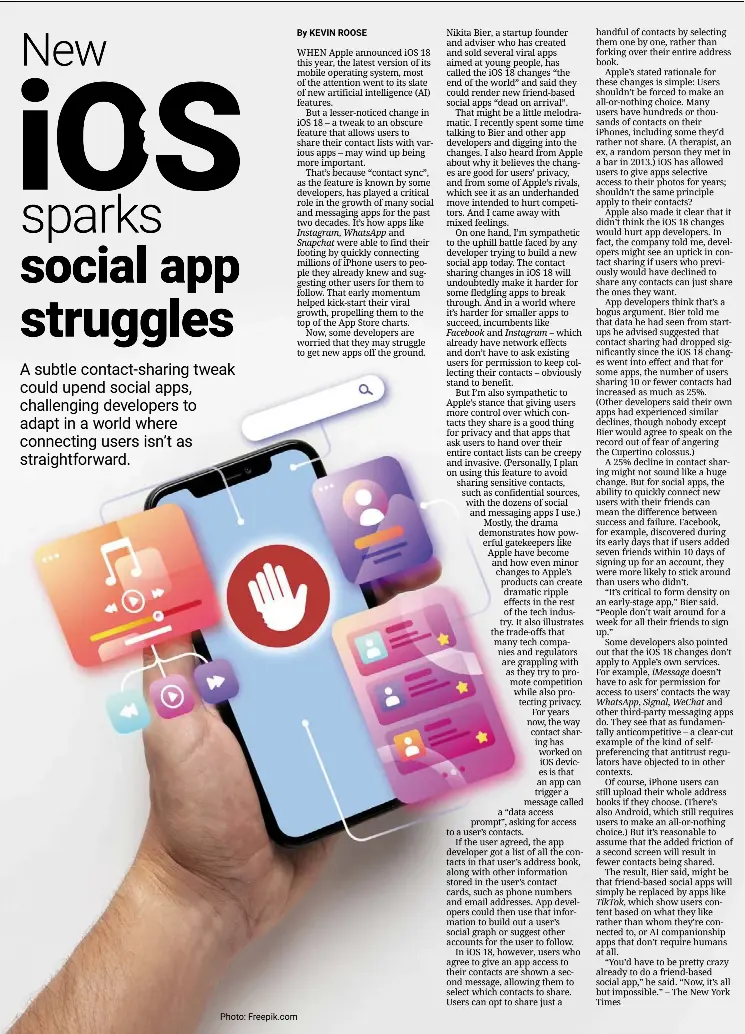 New iOS sparks social app struggles - PressReader