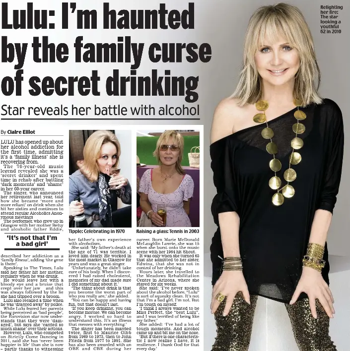Lulu: I’m haunted by the family curse of secret drinking - PressReader