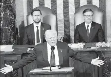 Trump lauds aggressive start to term in speech to Congress, draws catcalls from Democrats ...