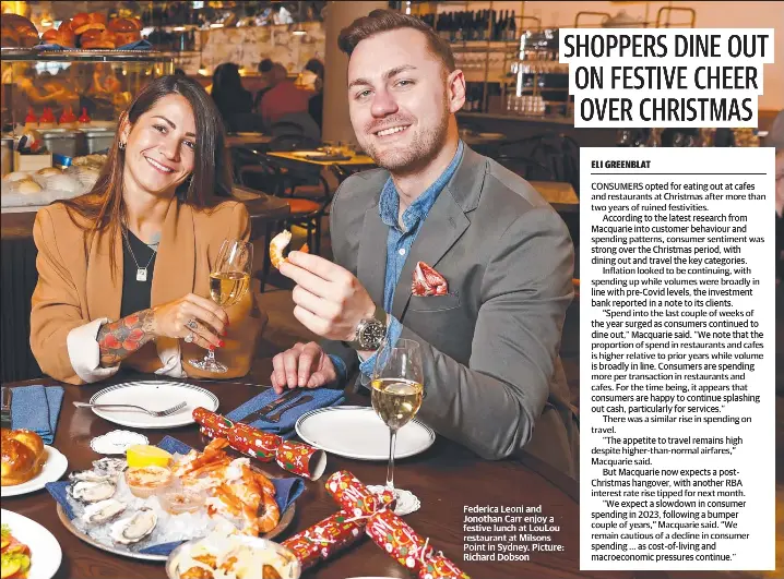 SHOPPERS DINE OUT ON FESTIVE CHEER OVER CHRISTMAS - PressReader