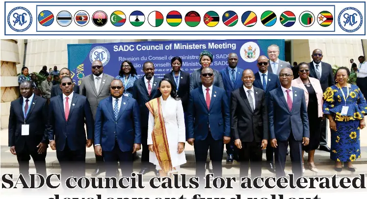 SADC council calls for accelerate­d developmen­t fund rollout - PressReader