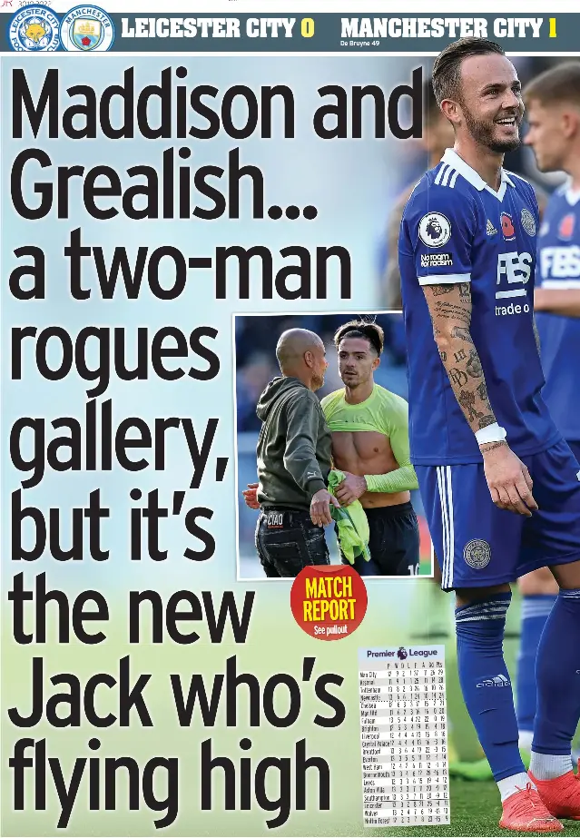 Maddison and Grealish... a two-man rogues gallery, but it’s the new Jack who’s flying high ...