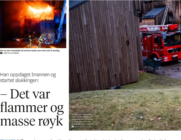 Det var flammer og masse røyk - PressReader