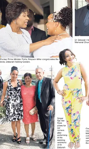 Dr Deborah Hickling celebrated her love for Carl Gordon, tying the knot ...