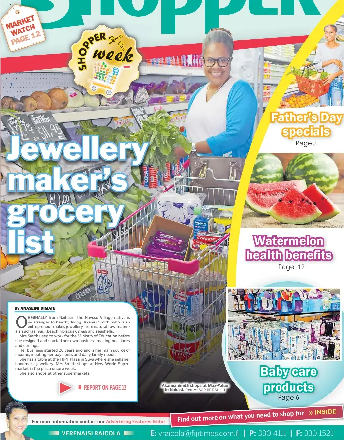 Jewellery maker’s grocery list - PressReader