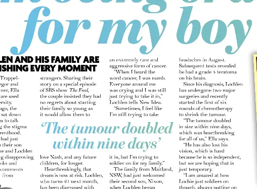 Heartbreak­ing diagnosis ‘I’m being brave for my boys’ - PressReader