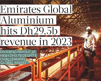 Emirates Global Aluminium hits Dh29.5b revenue in 2023 - PressReader
