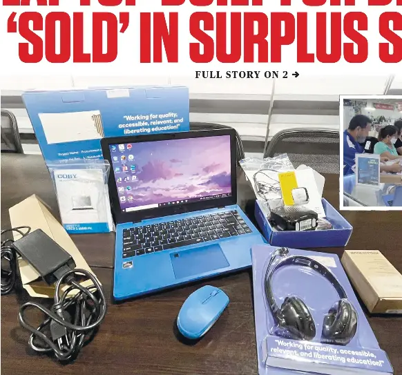 LAPTOP BUILT FOR DEPED ‘SOLD’ IN SURPLUS SHOP - PressReader