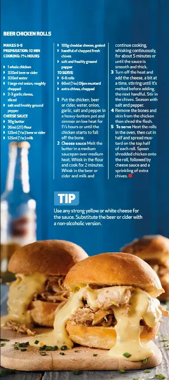 BEER CHICKEN ROLLS - PressReader