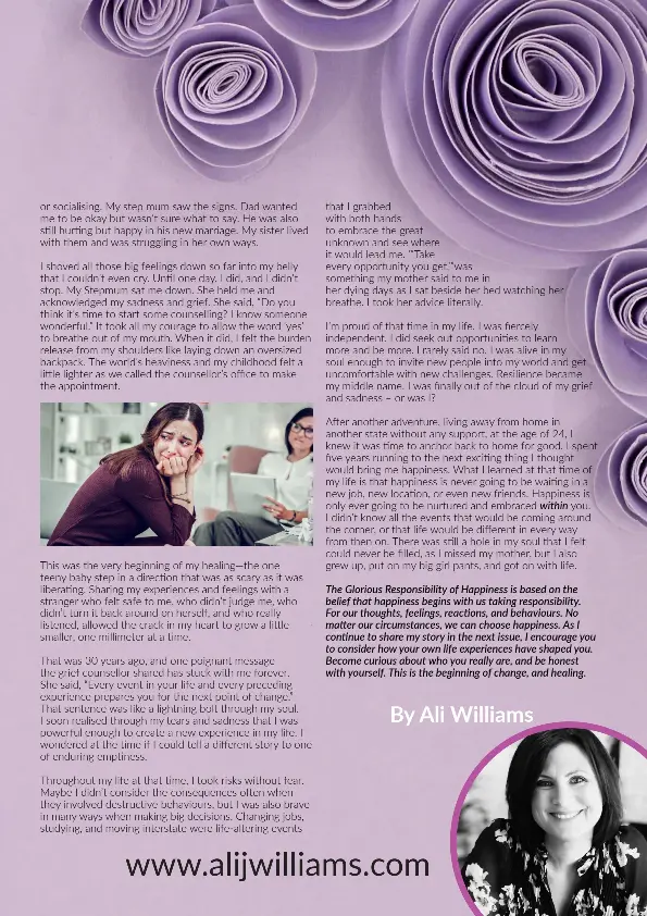 THE GLORIOUS RESPONSIBI­LITY OF HAPPINESS - PressReader