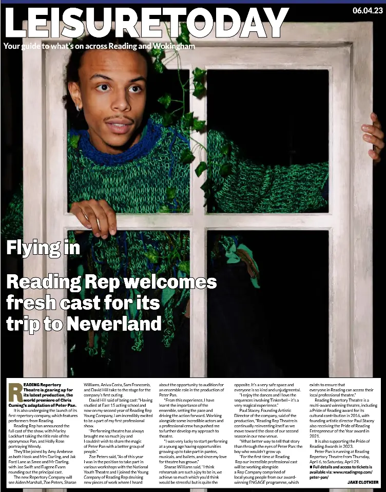 Reading Rep welcomes fresh cast for its trip to Neverland - PressReader