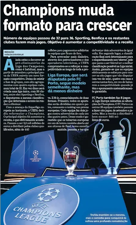 Champions muda formato para crescer - PressReader