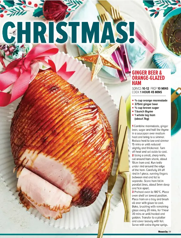 GINGER BEER & ORANGE-GLAZED HAM - PressReader