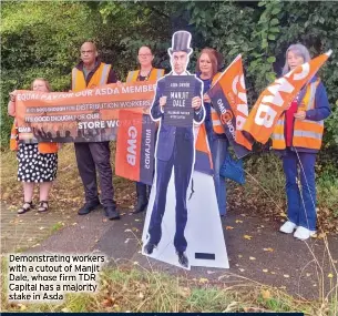 Asda store staff stage protest in equal pay battle - PressReader