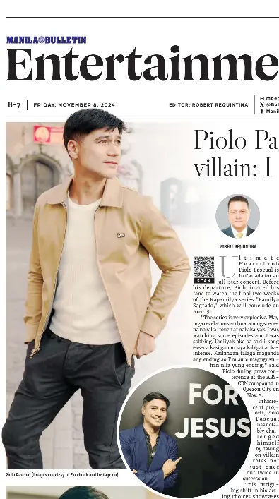 Piolo Pascual on playing villain: I don't bring it home - PressReader